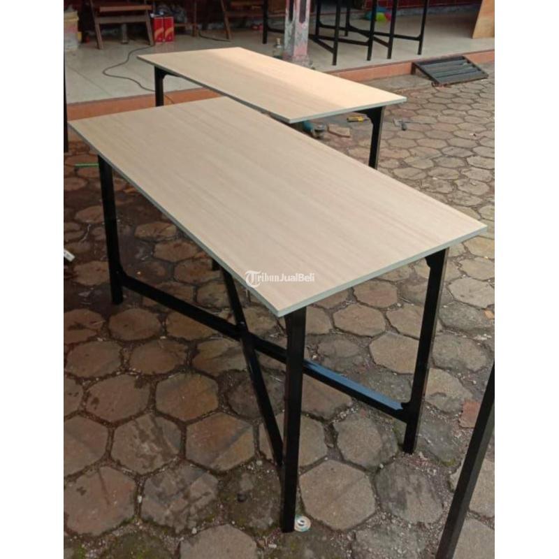 Meja Lipat Kayu Panjang 110 cm di Sleman Yogyakarta - Tribun JualBeli