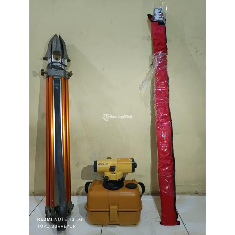 Waterpass Topcon ATB4A Bekas Mulus Lengkap Set - Tribun JualBeli