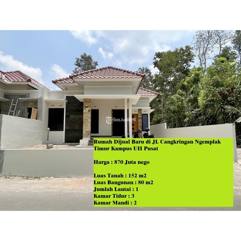 Jual Rumah Baru LT152 LB80 di JL Cangkringan Ngemplak Timur Kampus UII Pusat di Sleman ...