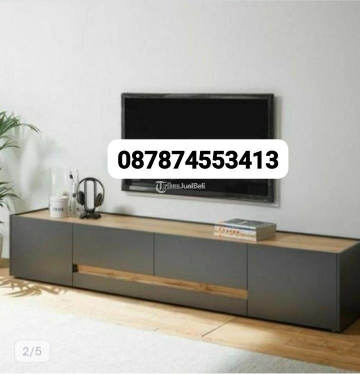Grosir Meja TV Bahan Kayu Multiplek Polywood Beragam Model di Jakarta ...
