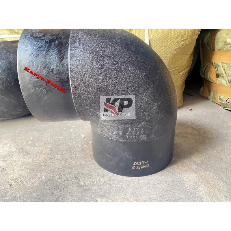 Elbow 90 hdpe 250 mm 10 inch pn 16 sdr 11 pedi100 - Tribun JualBeli