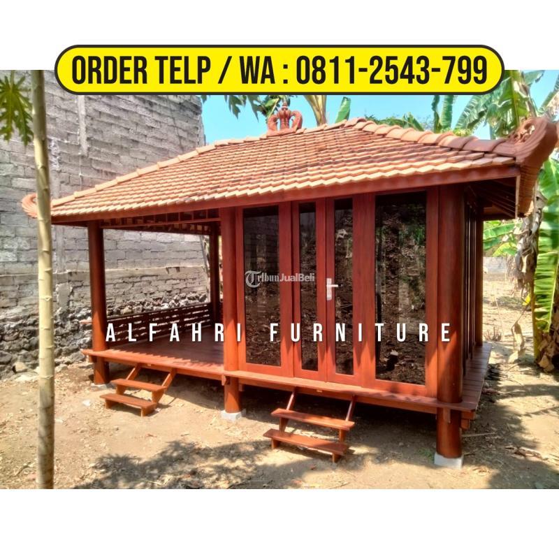 Gazebo Minimalis Murah 3x5 Kayu Kelapa Atap Sirap di Batu Jawa Timur ...