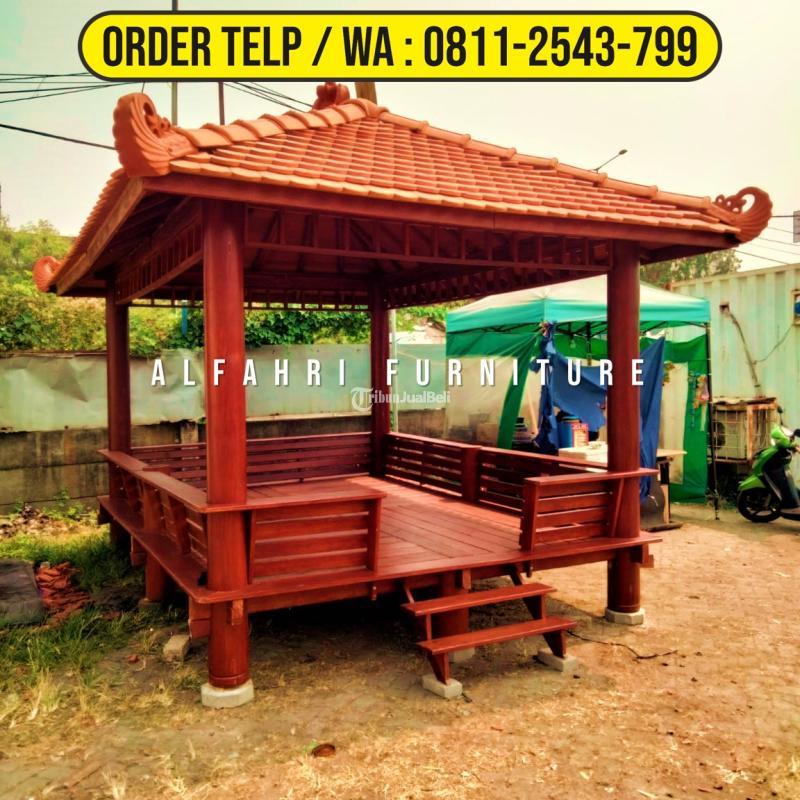 Gazebo Pantai 3x4 Kayu Kelapa Minimalis - Tribun JualBeli