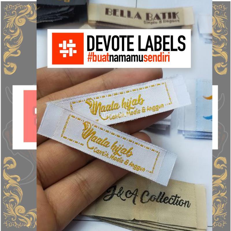 Label Bordir Woven PT. Devote Labelindo di Nganjuk Jawa Timur - Tribun JualBeli