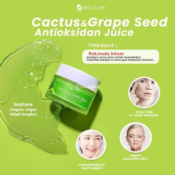 MS Glow Moisturizer Cactus dan Grape Seed Antioxidant Juice di Surabaya Jawa Timur - Tribun JualBeli