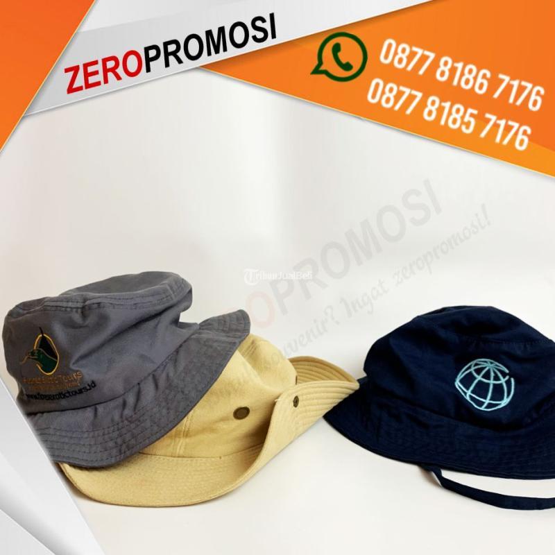 Topi Bucket Gunung Rimba Custom Logo Design di Tangerang Banten ...