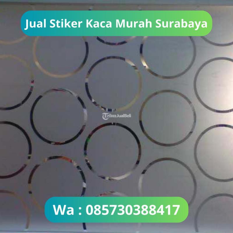 Stiker kaca surabaya sandblast es buram, costum print cutting, motif ...