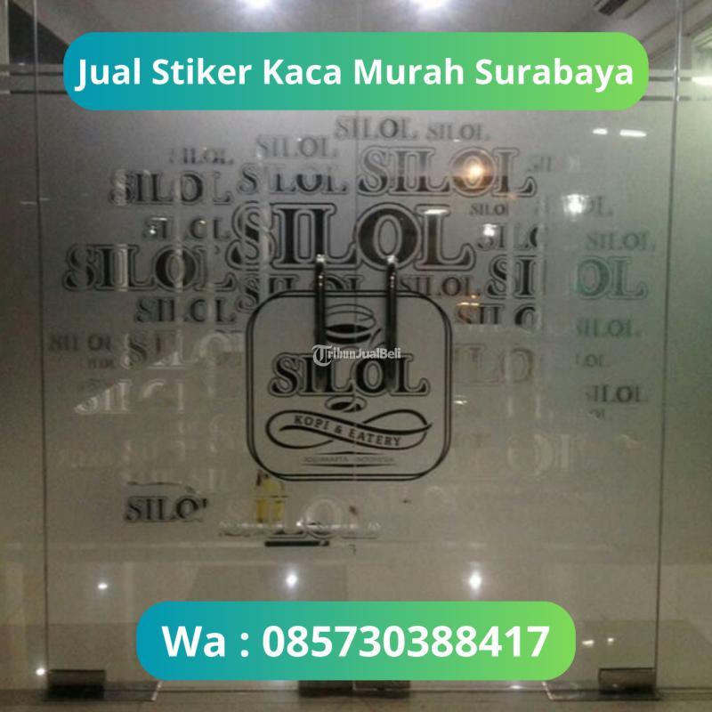 Stiker kaca surabaya sandblast es buram, costum print cutting, motif ...