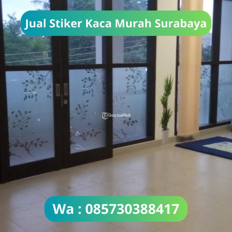 Stiker kaca surabaya sandblast es buram, costum print cutting, motif ...