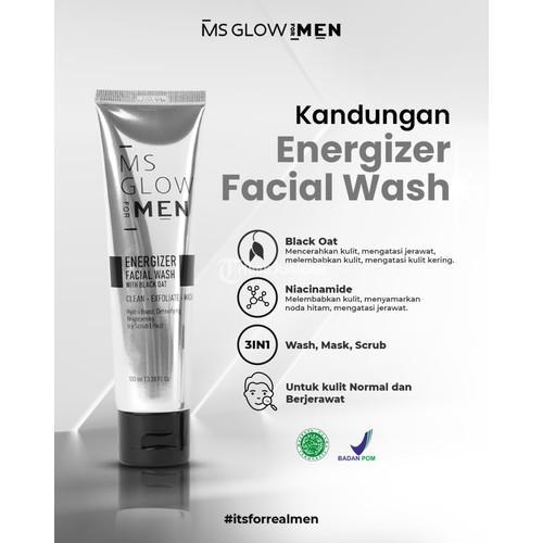 MS Glow For Men Energizer Facial Wash di Surabaya Jawa Timur - Tribun ...