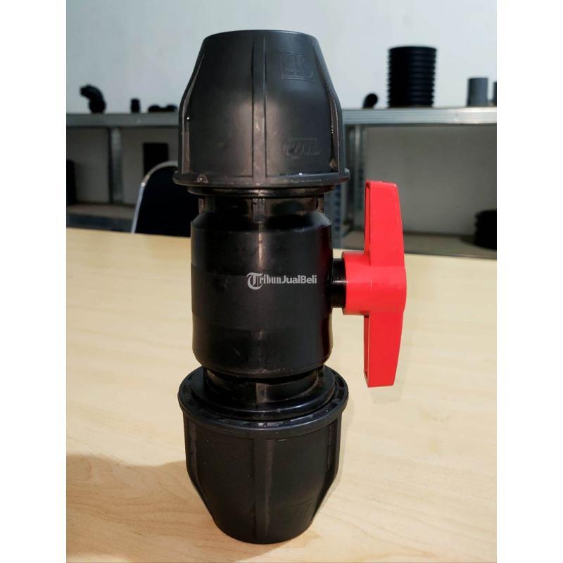 Ball Valve Stop Kran Pipa Hdpe Murah Size 2 Inch Fitting Compression di ...