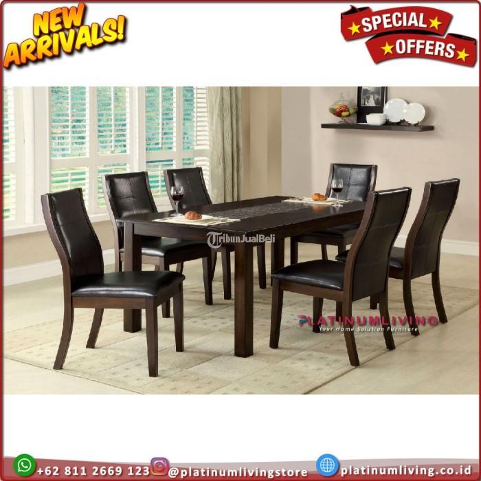 Meja Makan Jati 6 Kursi Meja Makan Jati Kursi 6 Modern Dining Table di ...