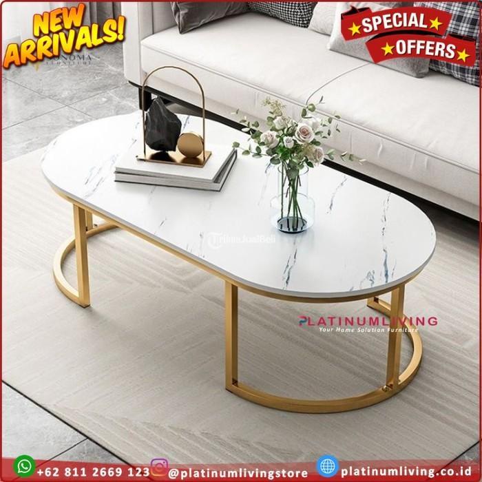 Meja Tamu Marmer Kaki Stainless Marmer Putij Meja Marmer Stainless di ...