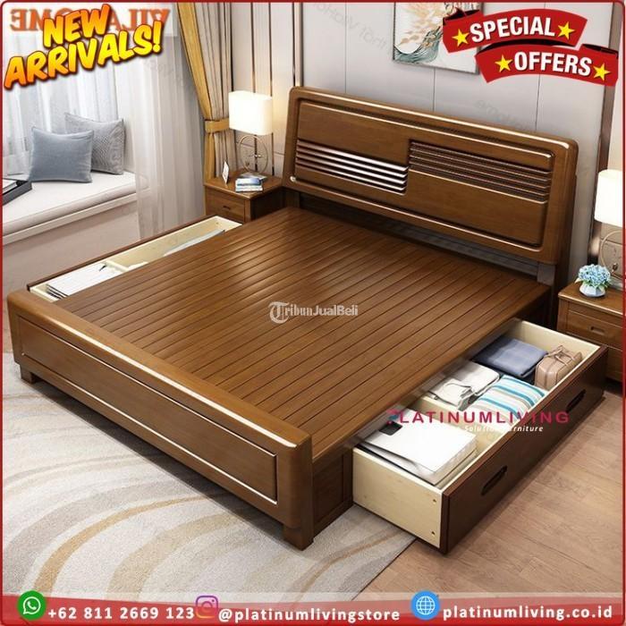 Dipan Laci Retro Kayu Jati Terbaru Tempat Tidur Laci Ranjang Divan ...