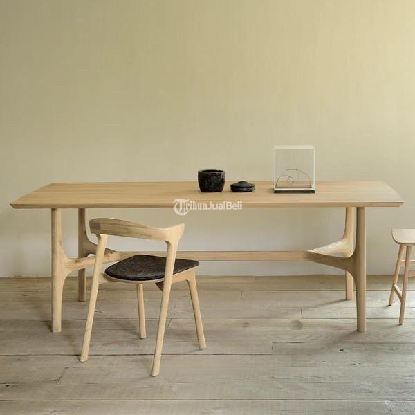 Dining Table Teakwood Furniture Jepara di 200cm X 80cm di Sleman Jogja ...