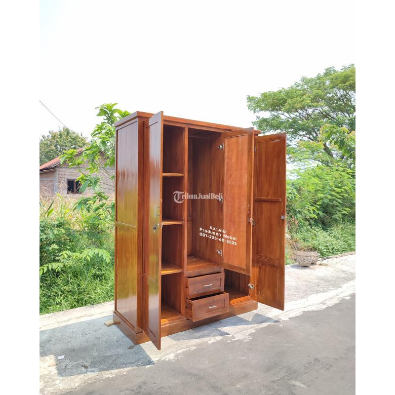 Produsen Lemari Pakaian Kayu Jati 3 Pintu di Semarang Jawa Tengah ...