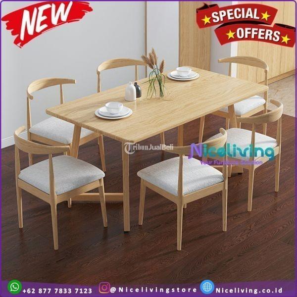 Meja Makan Minimalis Modern 6 Kursi Meja Makan Jati Kursi Cafe Jati di Jakarta Selatan - Tribun ...