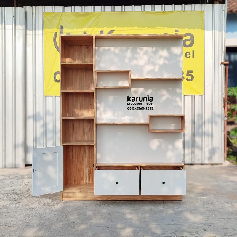 Pengrajin Model Rak Partisi Kayu Ruangan di Sleman Yogyakarta - Tribun ...