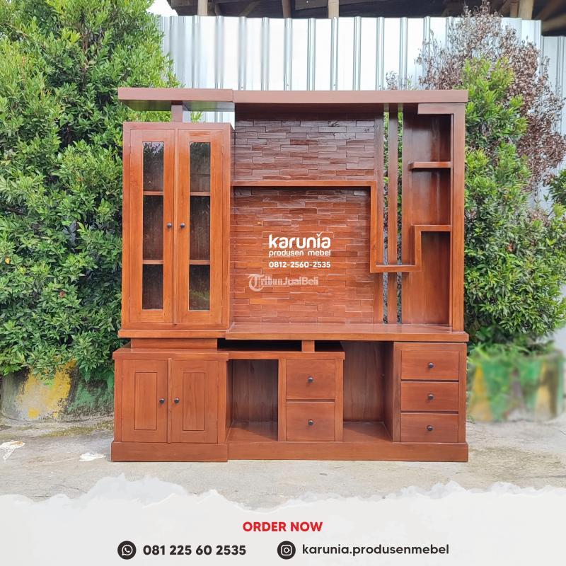 Pengrajin Partisi Kayu Rak Tv Minimalis di Jakarta Pusat - Tribun JualBeli