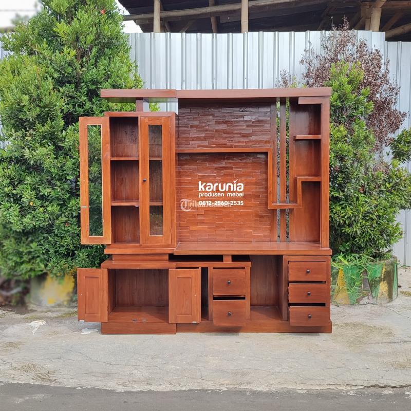 Pengrajin Partisi Kayu Rak Tv Minimalis di Jakarta Pusat - Tribun JualBeli