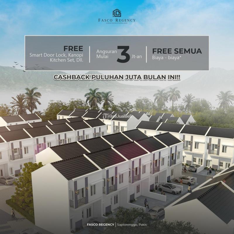 Dijual Rumah 2 Lantai Tipe 65 3KT 2KM Ready Unit Dapat Cashback 40 Juta, DP 0 dan Bebas ...
