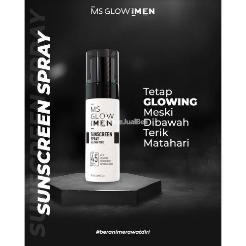 Sunscreen Spray MS Glow Men Melindungi Kulit Dari Paparan Sinar ...