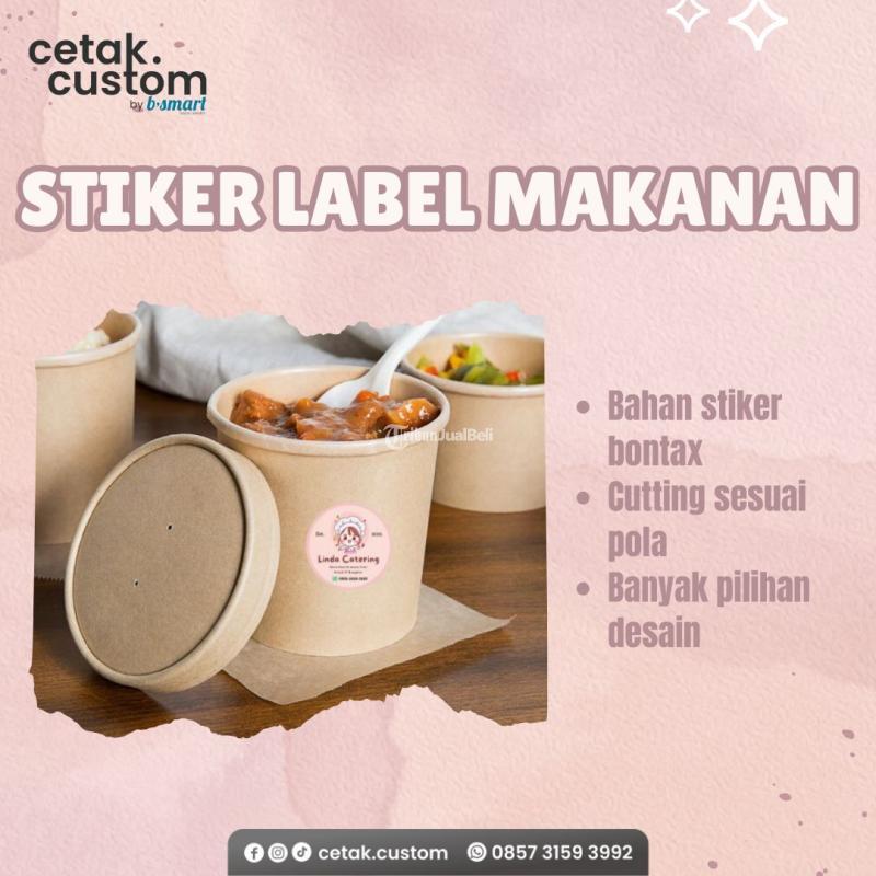 Jasa Cetak Sticker Label Makanan di Sidoarjo Jawa Timur - Tribun JualBeli