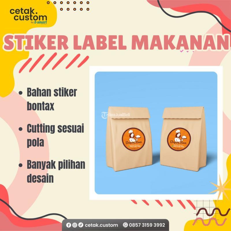 Jasa Cetak Sticker Label Makanan di Sidoarjo Jawa Timur - Tribun JualBeli