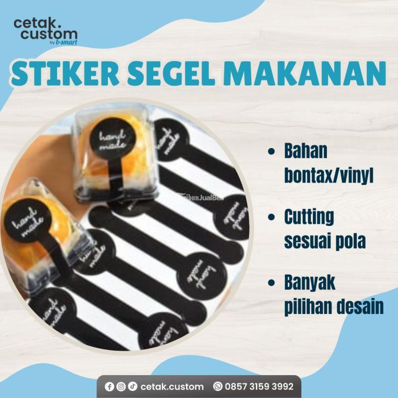 Pusat Cetak Stiker Segel Makanan di Sidoarjo Jawa Timur - Tribun JualBeli