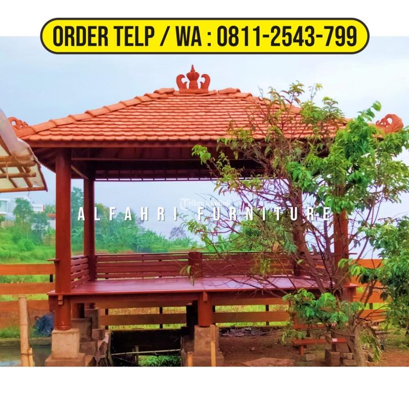 Gazebo Murah 3x4 Kayu Glugu di Gunung Kidul Yogyakarta - Tribun JualBeli