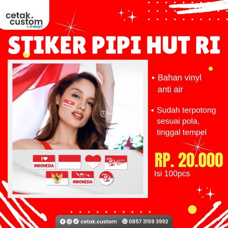 Jasa Cetak Sticker Pipi Hut RI di Sidoarjo Jawa Timur - Tribun JualBeli