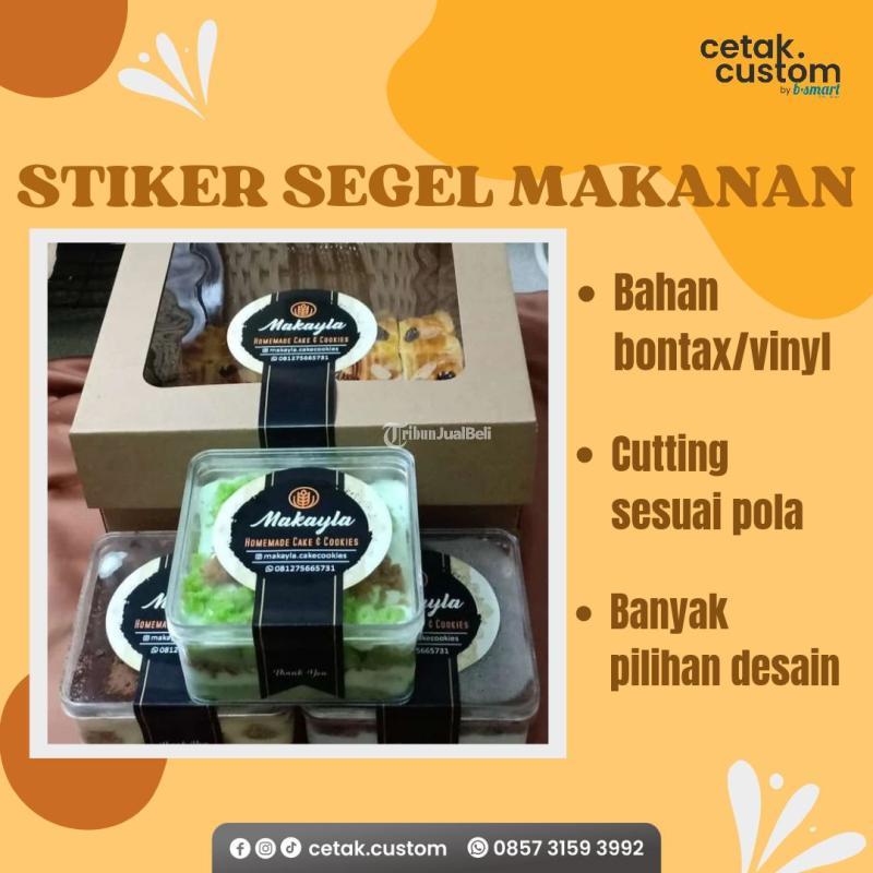 Cetak Sticker Segel Makanan di Sidoarjo Jawa Timur - Tribun JualBeli