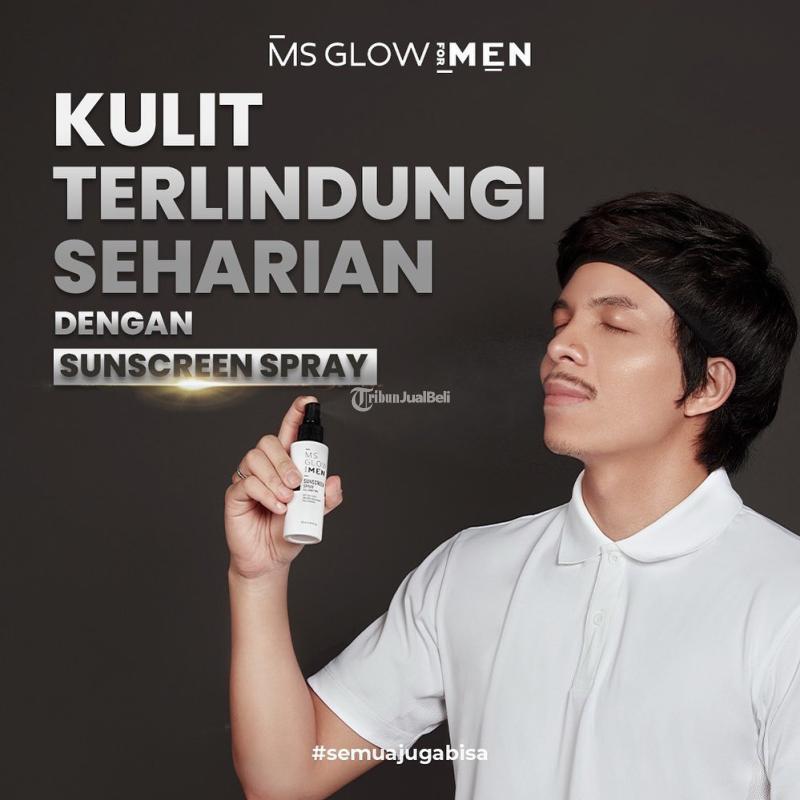 MS Glow Men Sunscreen Spray engandung SPF 45 di Surabaya Jawa Timur ...