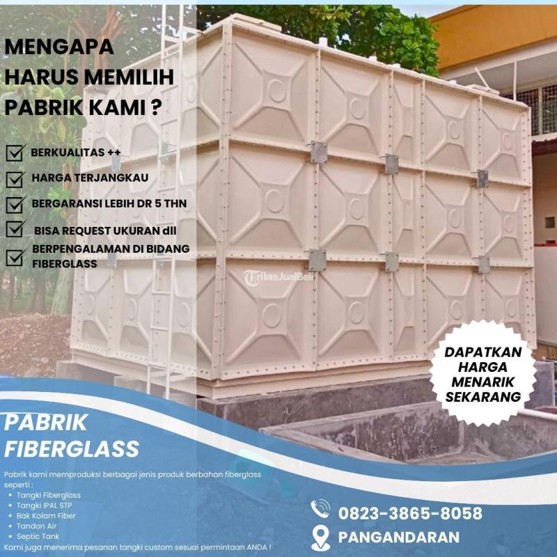 Tangki Air FRP Fiberglass 3000 Liter di Pangandaran - Tribun JualBeli