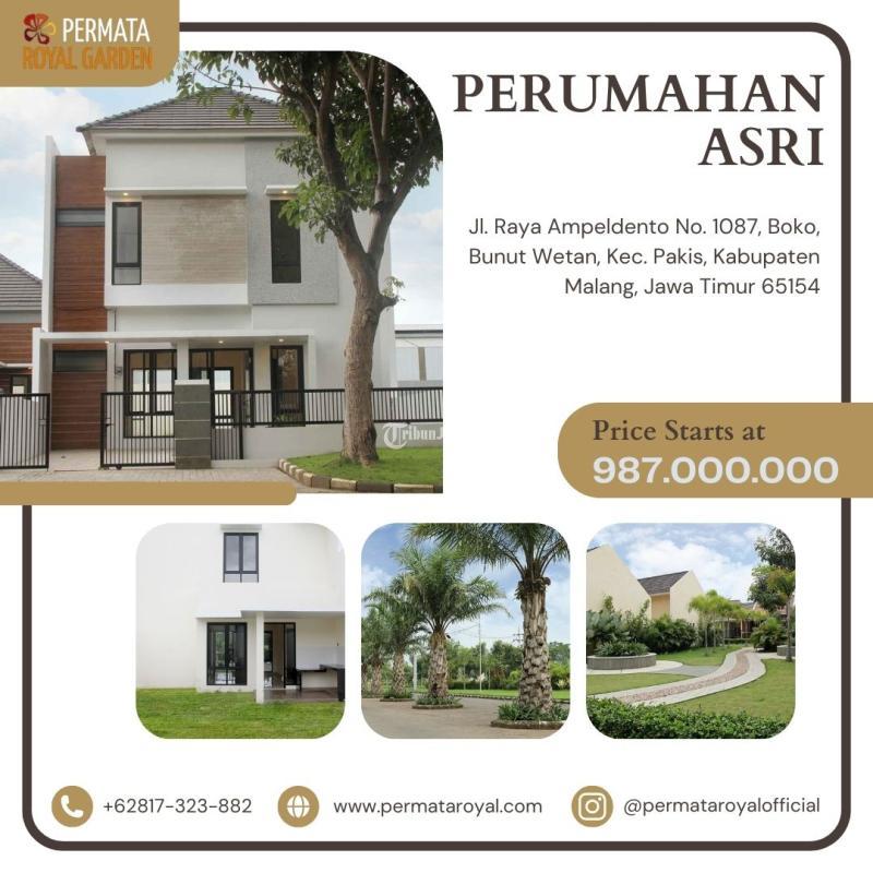 Dijual Rumah Baru Tipe 90 PRG Dekat Binus Kabupaten Malang Tanah Luas ...