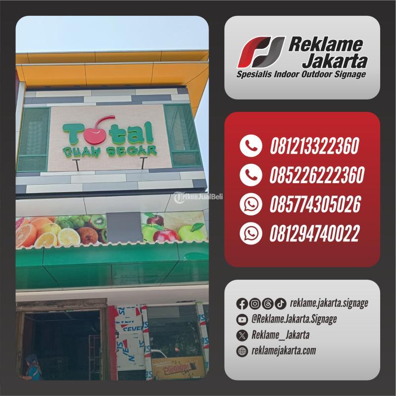 Neon Box Signage dan Billboard Single Pole di Jakata Utara - Tribun ...