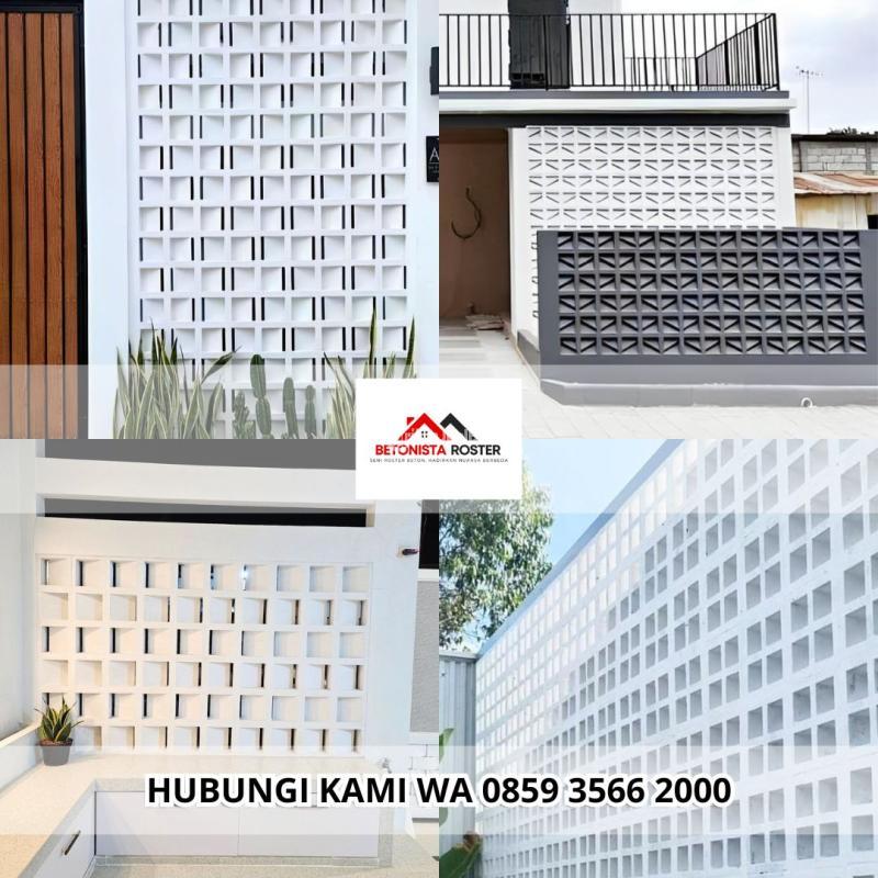 Roster Beton Pagar Minimalis Modern Di Glagah di Lamongan - Tribun JualBeli