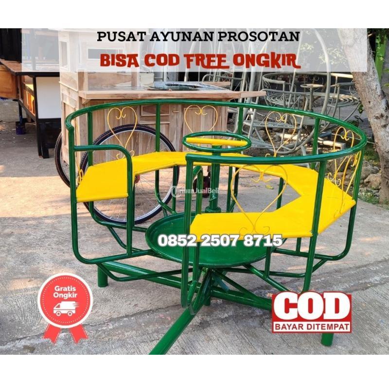 Ayunan Besi Bulat Taman Warna Pink di Kuningan - Tribun JualBeli