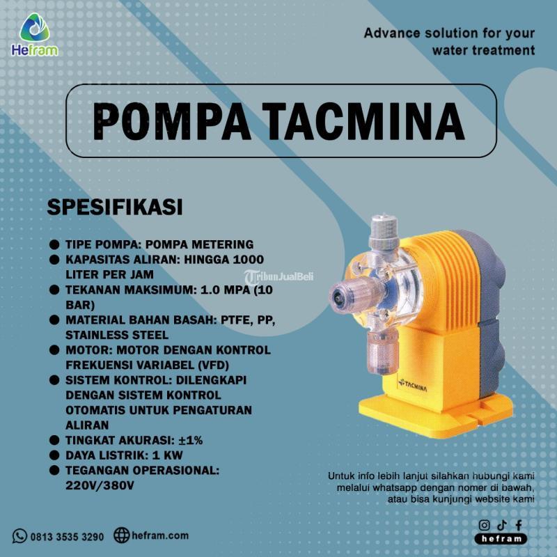 Distributor Pompa Tacmina di Bogor - Tribun JualBeli