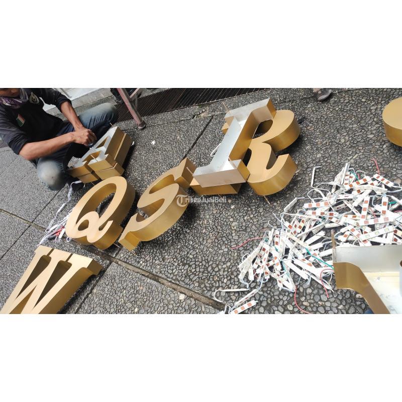 Signage Stainless 3D dan Neon Box LED di Jakarta Utara - Tribun JualBeli
