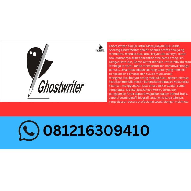 Ghost Writer Jasa Penulis Hidden Autobiografi Dan Company di Sidoarjo - Tribun JualBeli