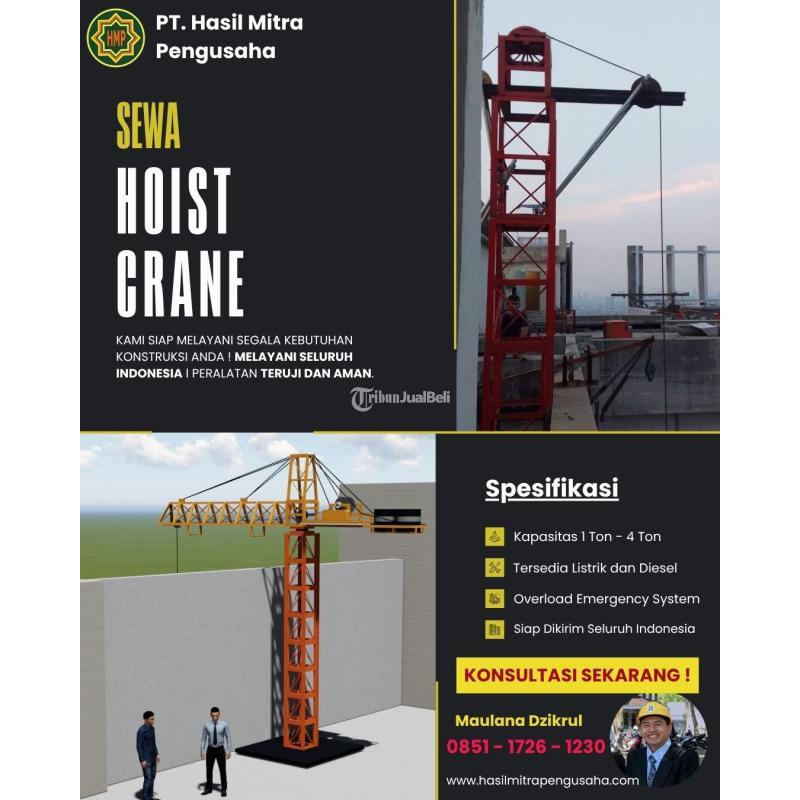 Sewa Hoist Crane 1di4 Ton di Tasikmalaya - Tribun JualBeli