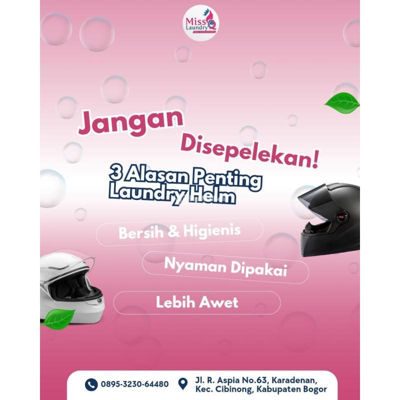 Laundry Helm Karadenan Solusi Helm Bau, Berjamur Kusam di Bogor ...