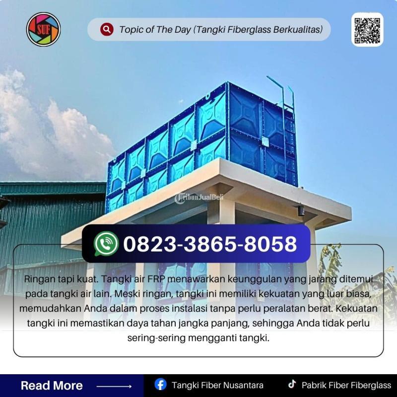 Tangki Panel Fiberglass FRP, Tangki Limbah IPAL STP Fiber di Madiun ...