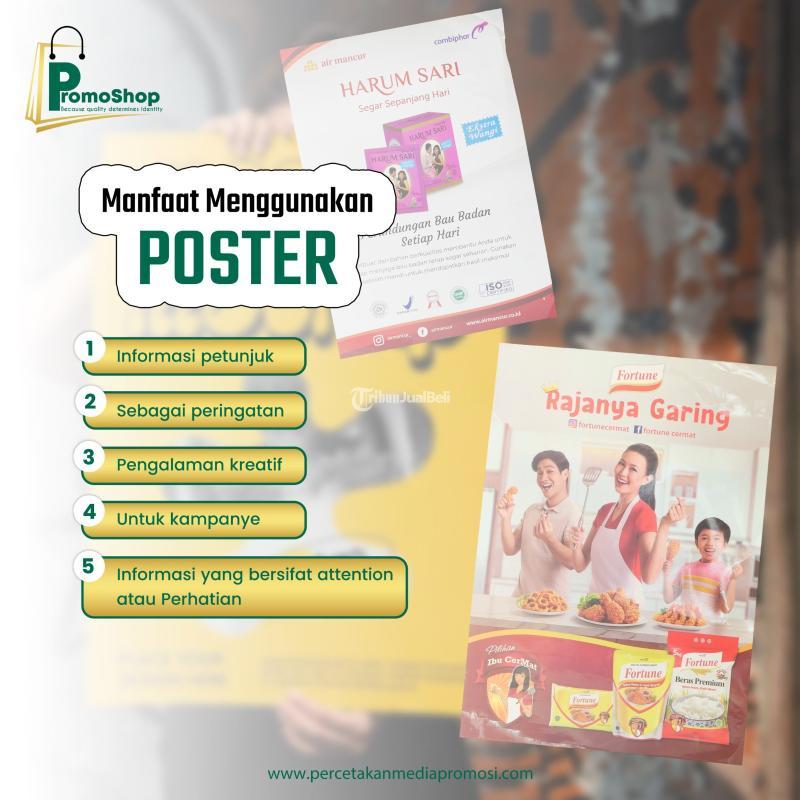 Cetak Custom Poster Bahan Vinyl Percetakan di Surabaya - Tribun JualBeli