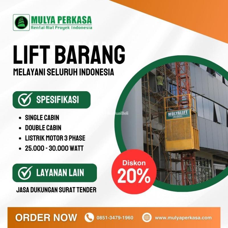 Sewa Lift Barang Lift Material Lift Cargo Alimax Murah Bisa Nego di ...