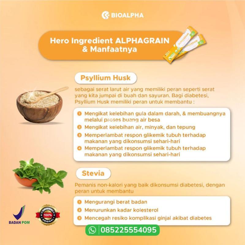Bioalpha Alphagrain Membantu Menurunkan Gula Darah isi 10 Sachet di Jakarta Utara - Tribun JualBeli
