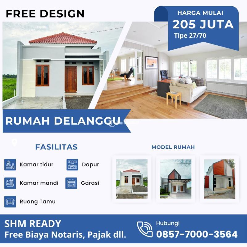 Jual Rumah Murah 205 Juta Tipe 30 Baru SHM di Delanggu di Klaten ...