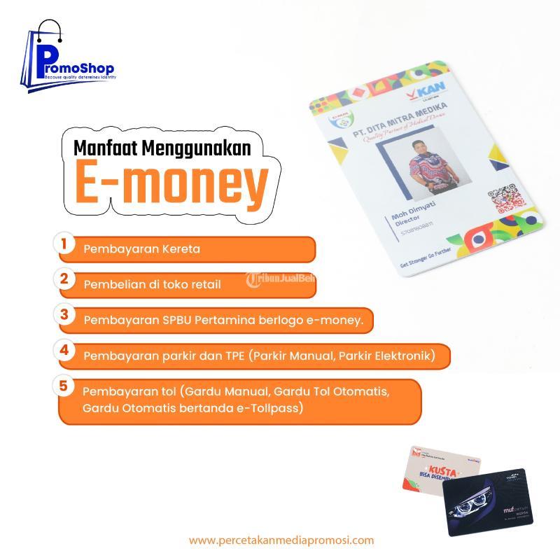 Jasa Cetak Emoney Card, Design Id Card Karyawan, Custom Kartu E Toll ...