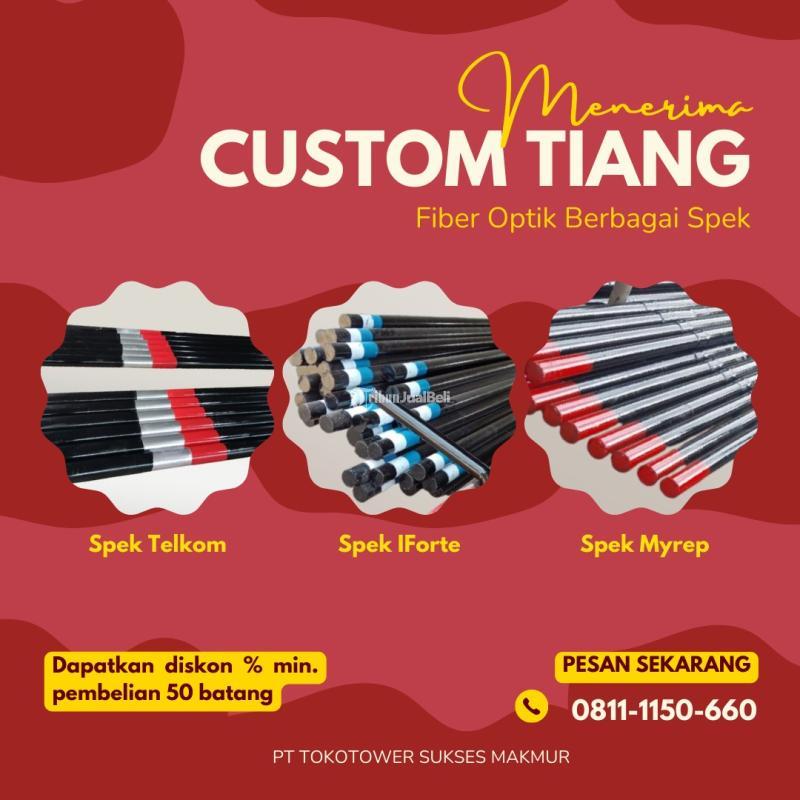 Tiang Fiber Optik Lengkap Spesifikasi dan bisa Custom di Bekasi ...
